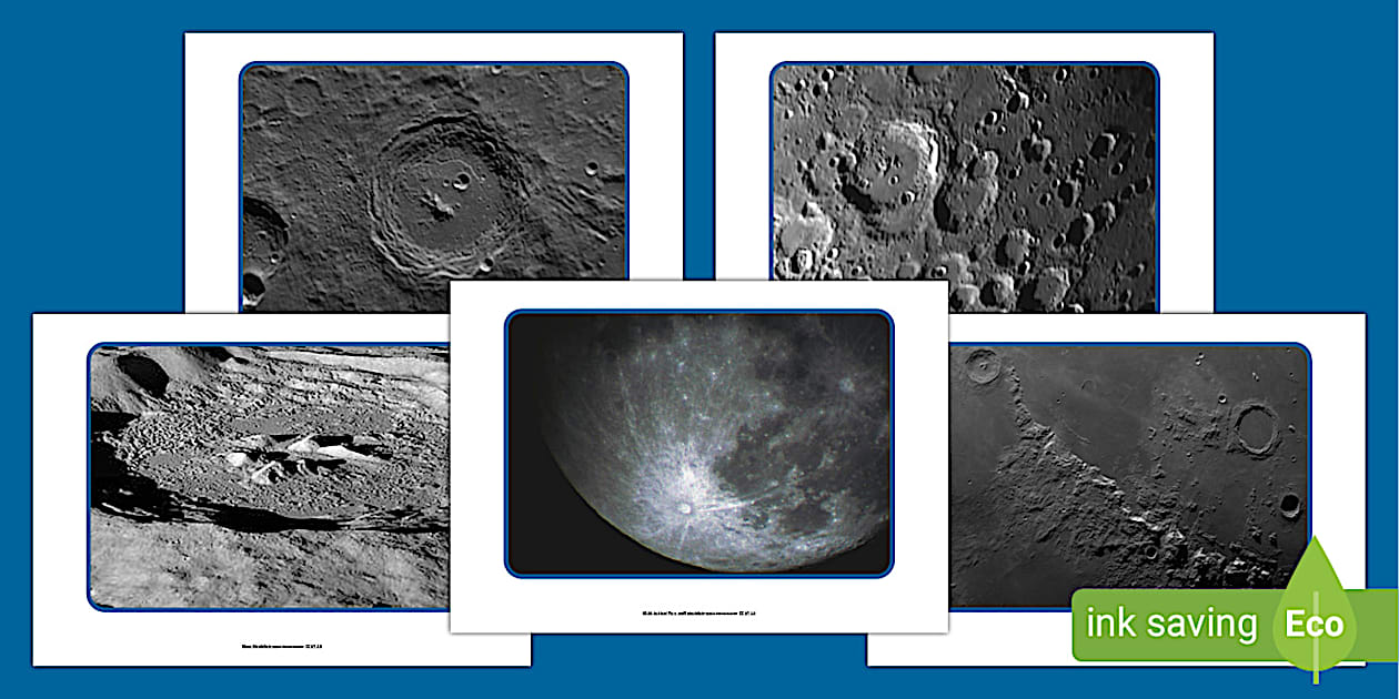 Lunar Craters Photo Pack (teacher made) - Twinkl