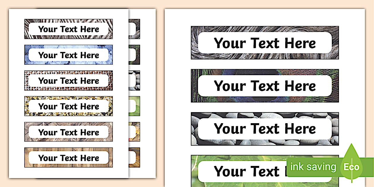 👉 Editable Natural Drawer Labels (teacher made) - Twinkl