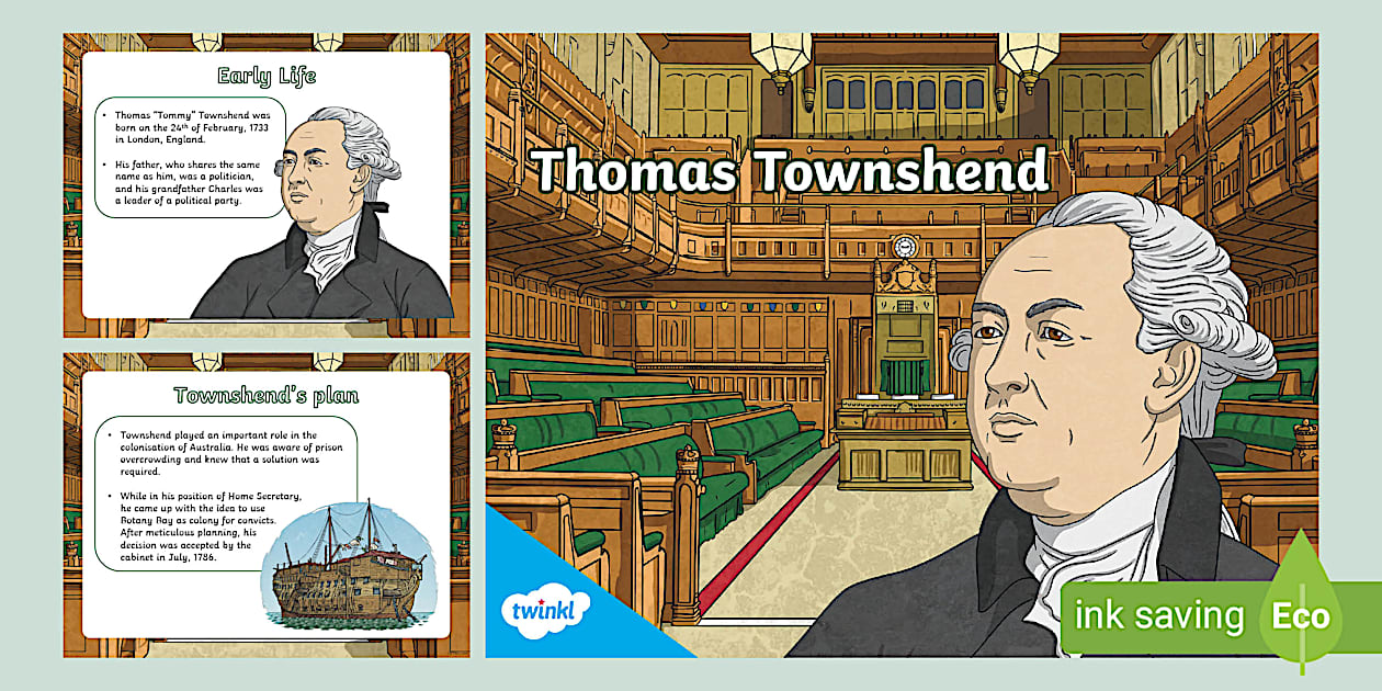 Thomas Townshend PowerPoint (teacher made) - Twinkl
