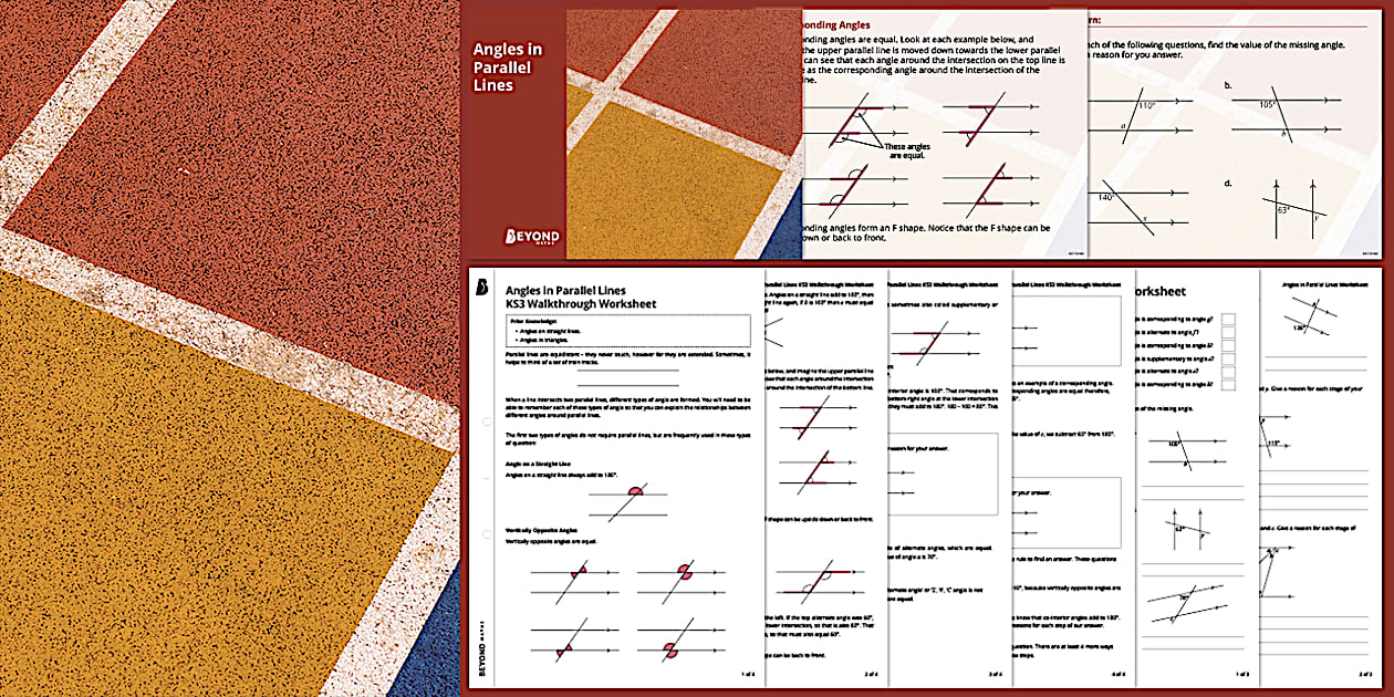 👉 Angles in Parallel Lines KS3 Resource Pack | Beyond Maths