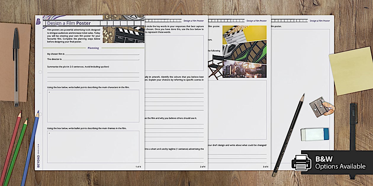 Design a Film Poster (Teacher-Made) - Twinkl