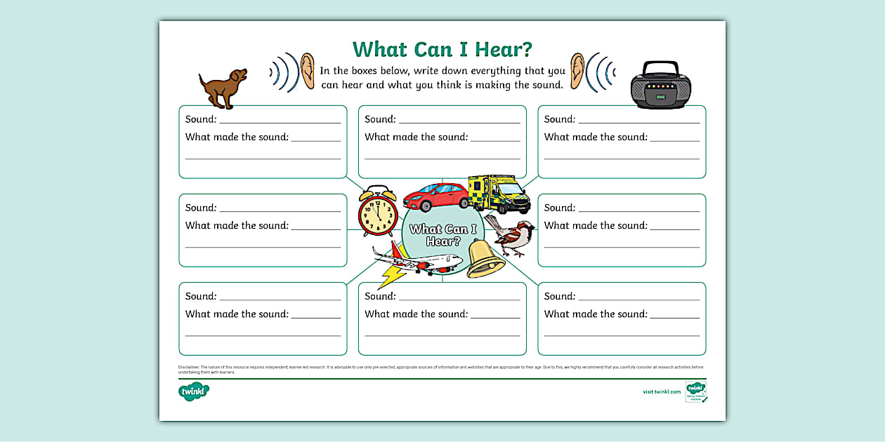 What Can I Hear? Mind Map - Twinkl Science (Teacher-Made)