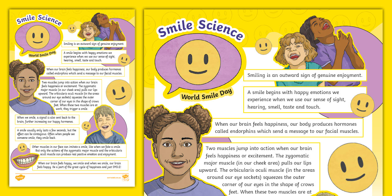 World Smile Day Smile Science Fact Sheet (Teacher-Made)