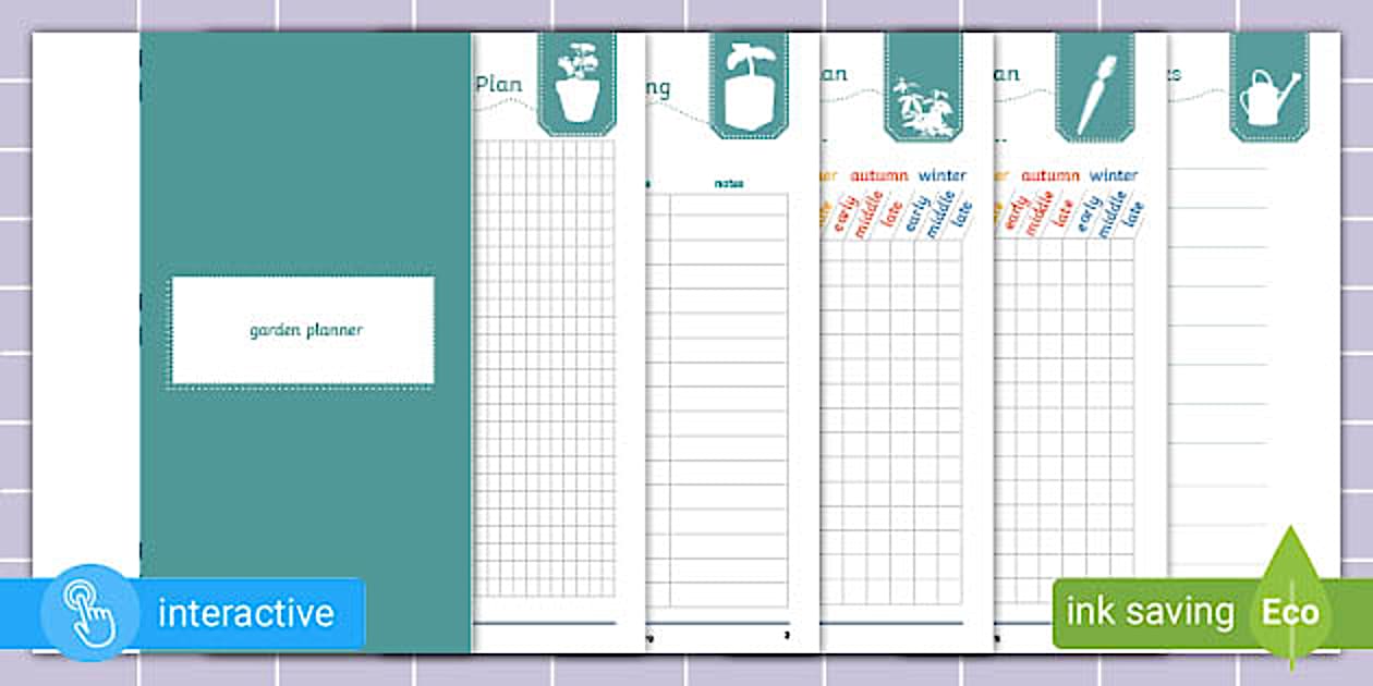 Garden Planner | Twinkl Busy Bees (teacher made) - Twinkl