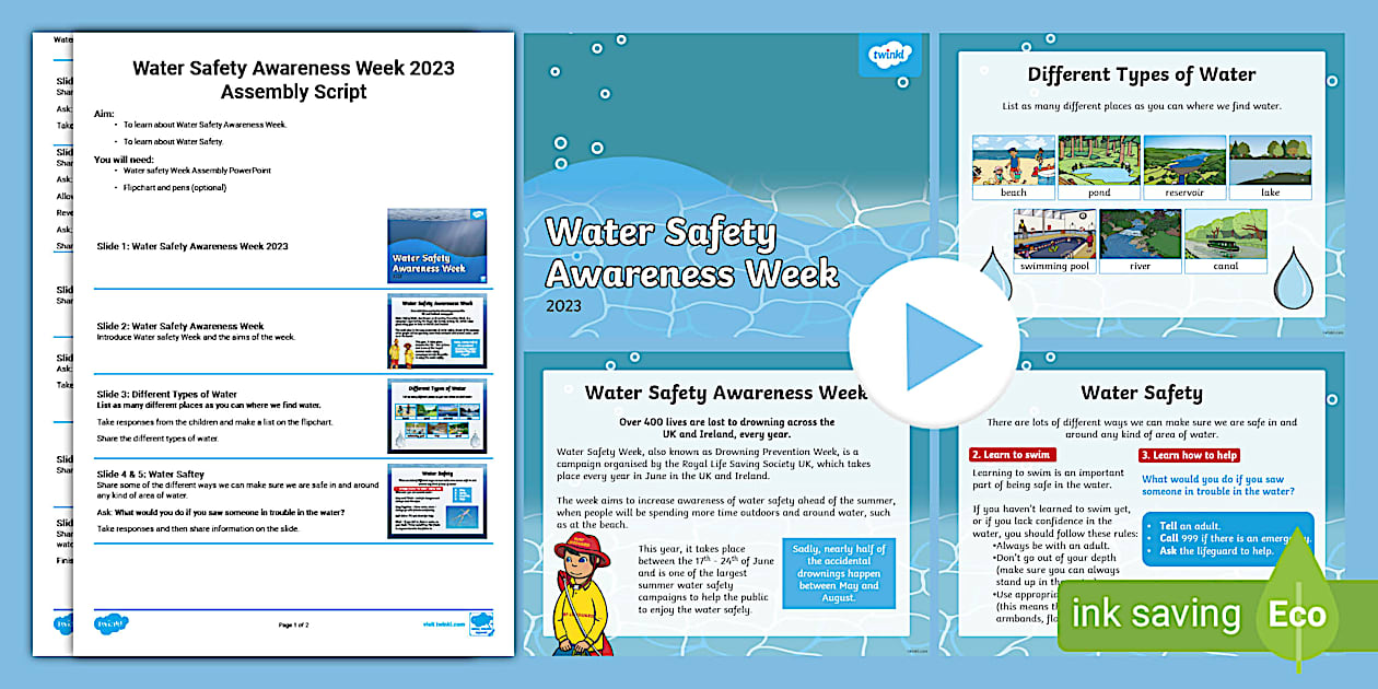 Water Safety Awareness and Drowning Prevention Week Assembly