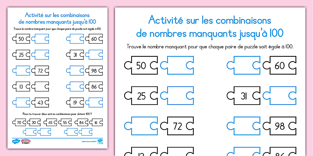 Les nombres de 0 à 100 exercices PDF | Ressource Twinkl