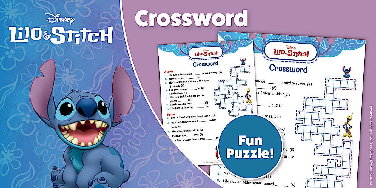 Lilo & Stitch: Crossword Puzzle