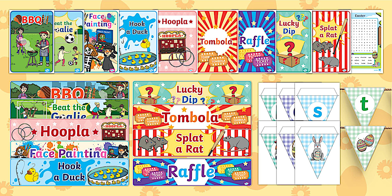 Easter Fair Activities- Resource Pack (teacher made)