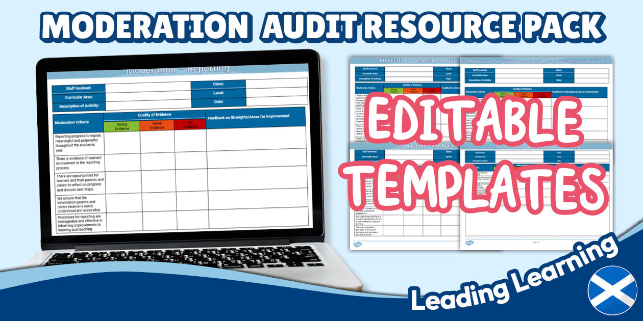 Moderation Audit Templates Pack