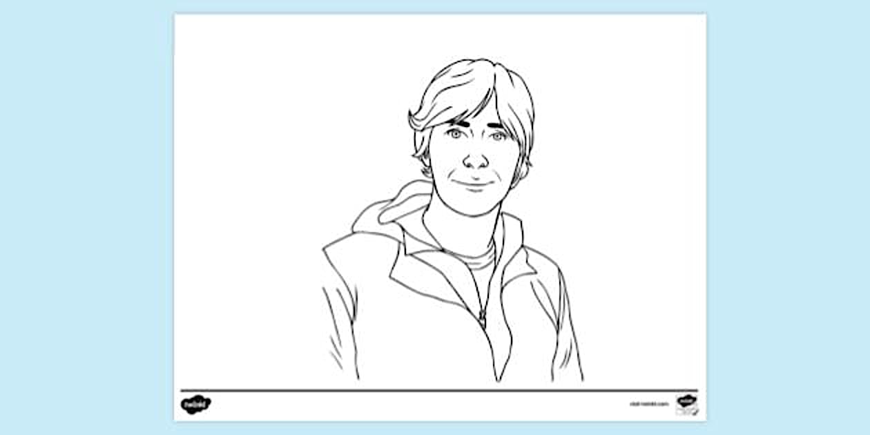 Brian Cox Colouring | Colouring Sheets