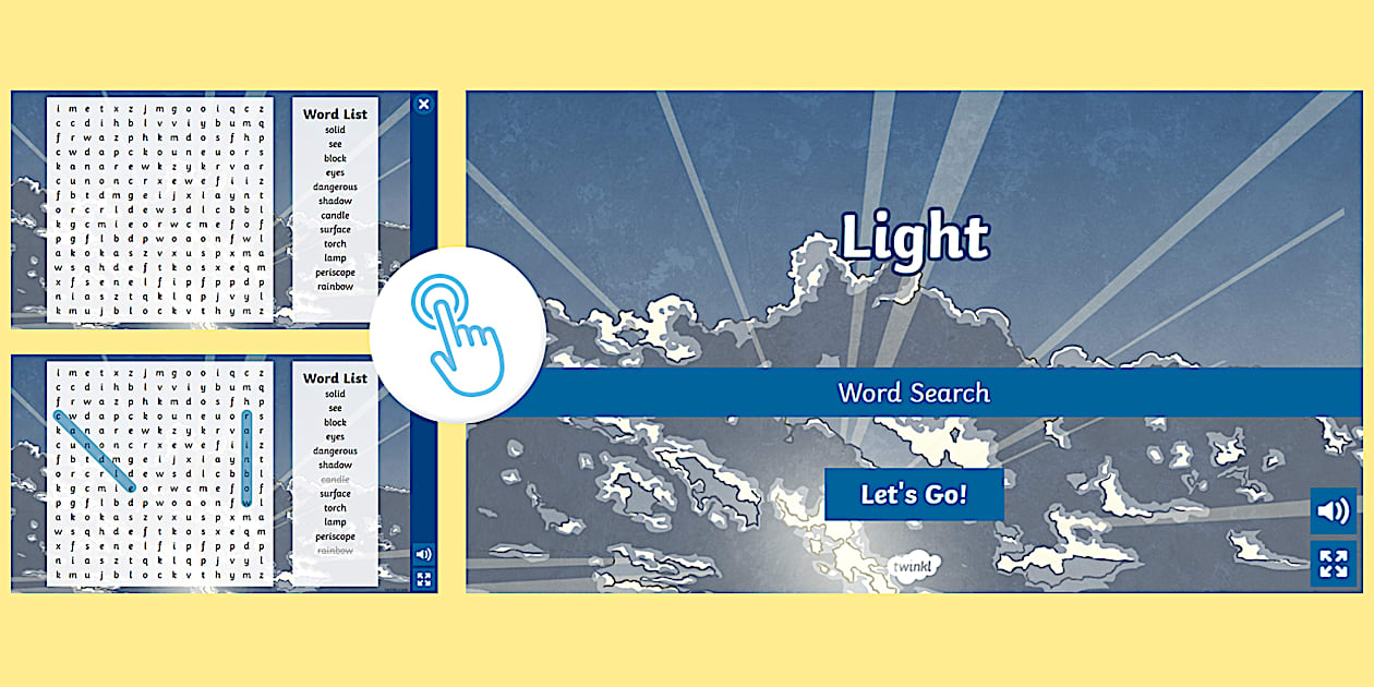Interactive Light Word Search Activity | Twinkl Go! - Twinkl