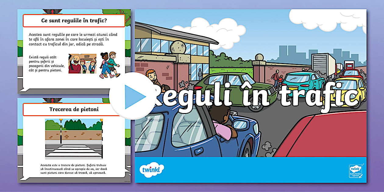 Reguli în trafic – Prezentare PowerPoint (teacher made)