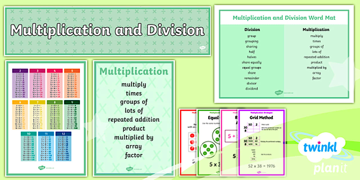 PlanIt Maths Y4 Multiplication and Division Display Pack