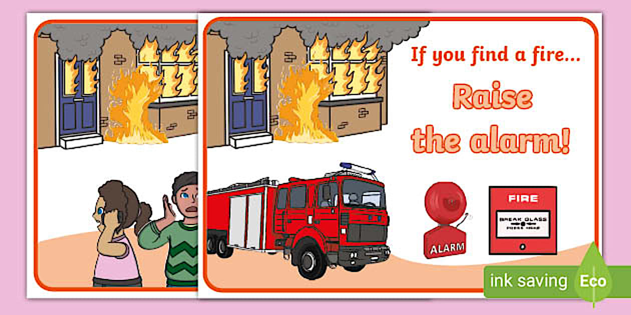 Fire Safety Display Posters (teacher made) - Twinkl
