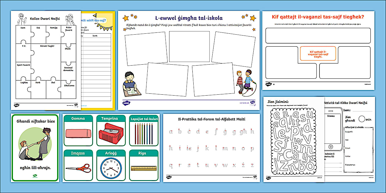 Pakkett tar-Riżorsi: Lura Lejn l-Iskola - Twinkl