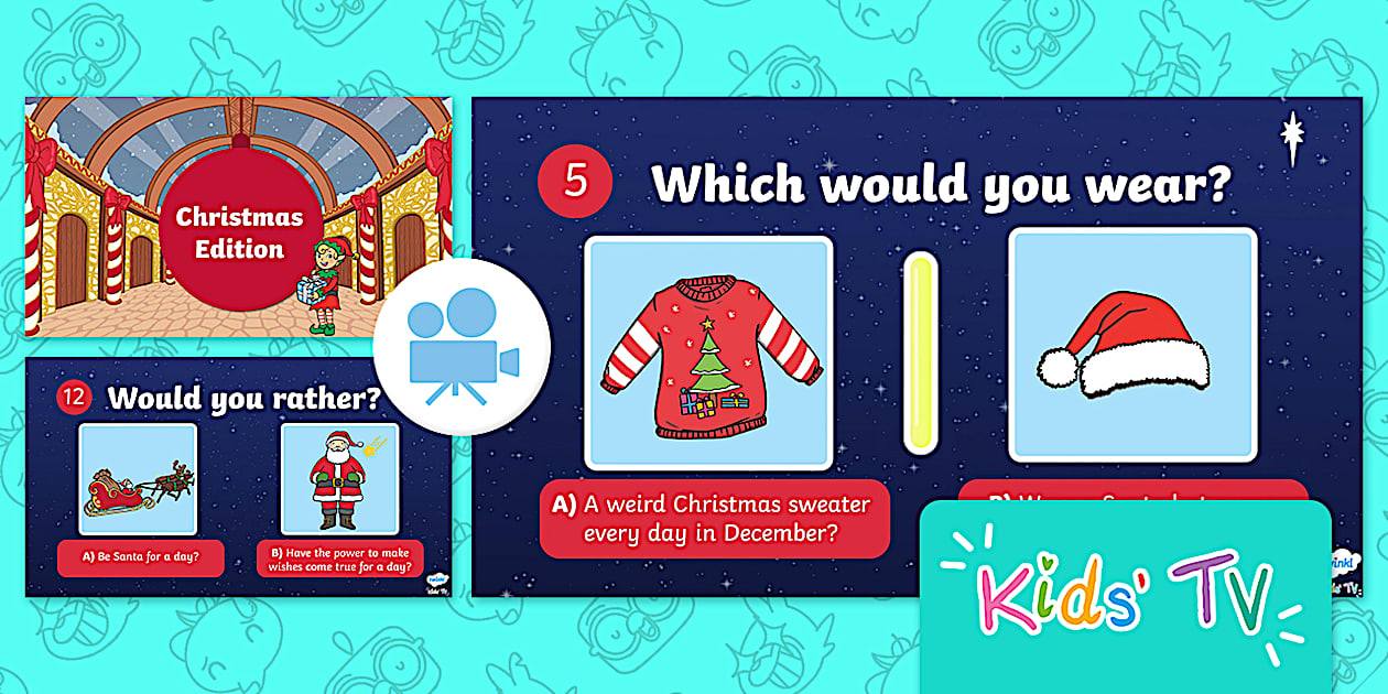 Would You Rather Christmas Edition Game (teacher made)