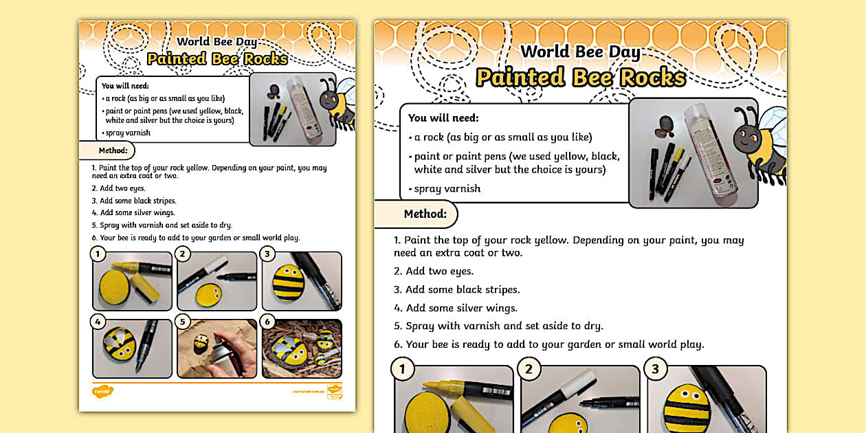 World Bee Day Craft - Events (Teacher-Made) - Twinkl