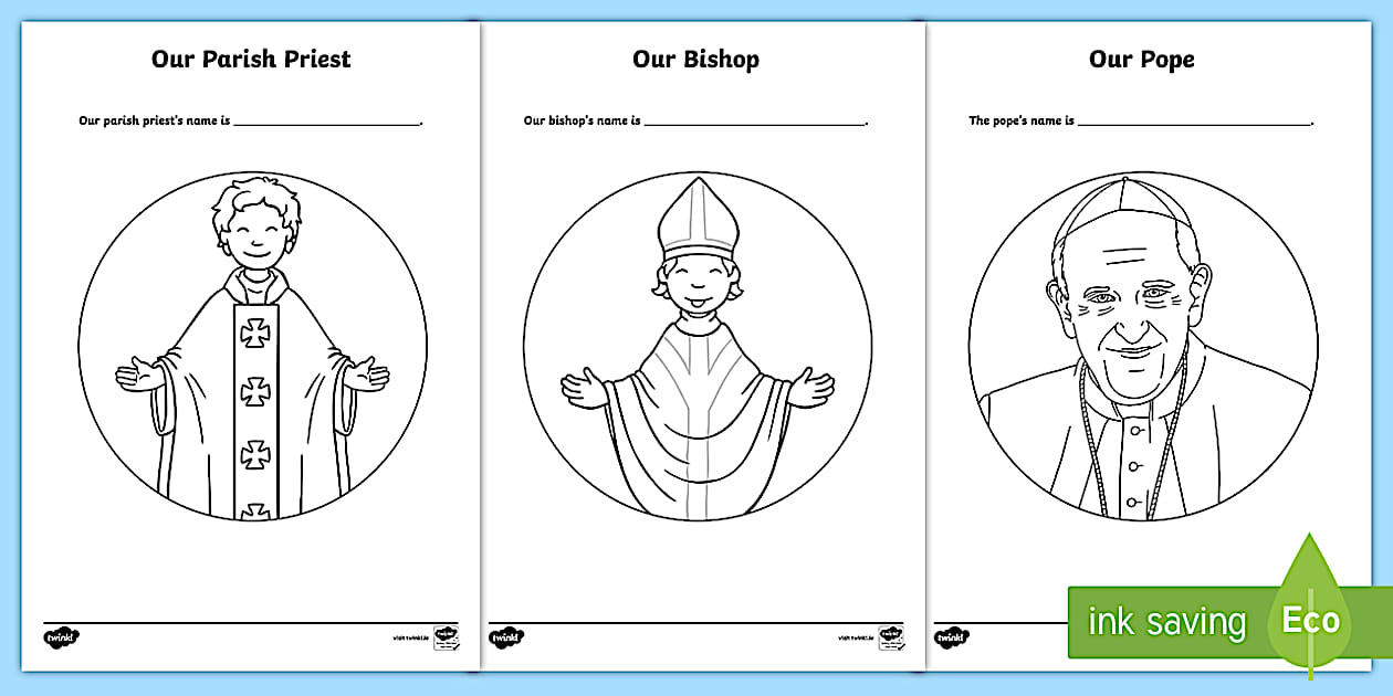 Our Church Community Colouring Pages - Twinkl