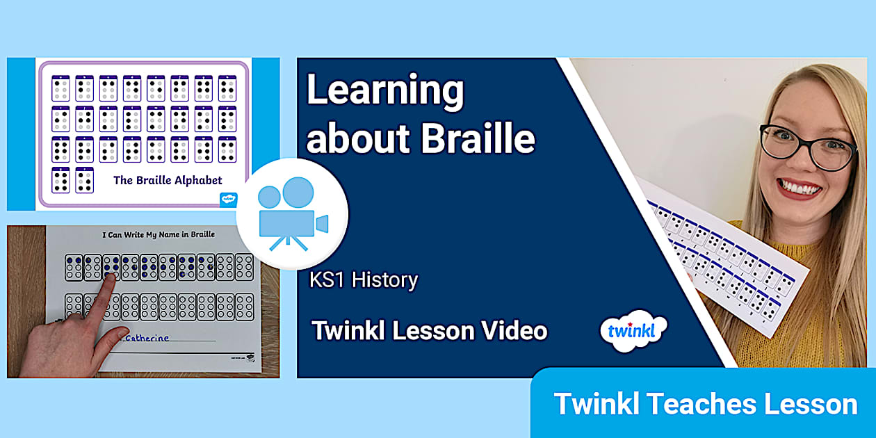 KS1 (Ages 5-7) History: Louis Braille Video Lesson - Twinkl