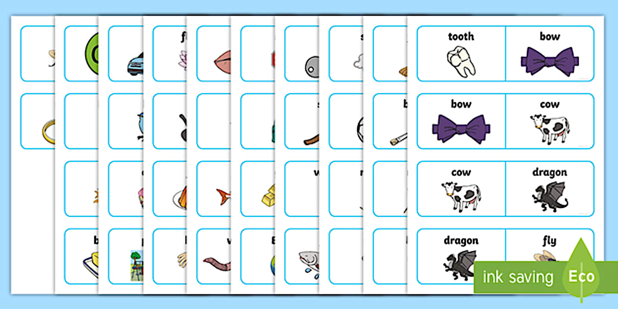 Compound Word Dominoes Game (with Words) (profesor hizo)