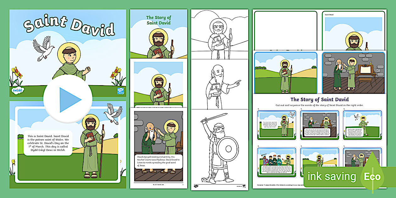 Saint David Story Resource Pack (teacher made) - Twinkl