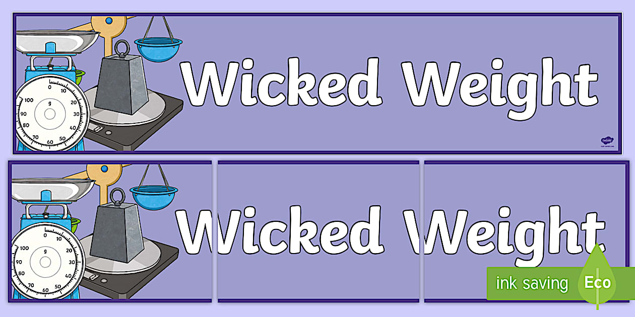 Wicked Weight Measures Display Banner - Twinkl