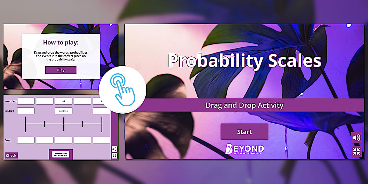 👉 Probability Scale - Matching Events and Words - Twinkl