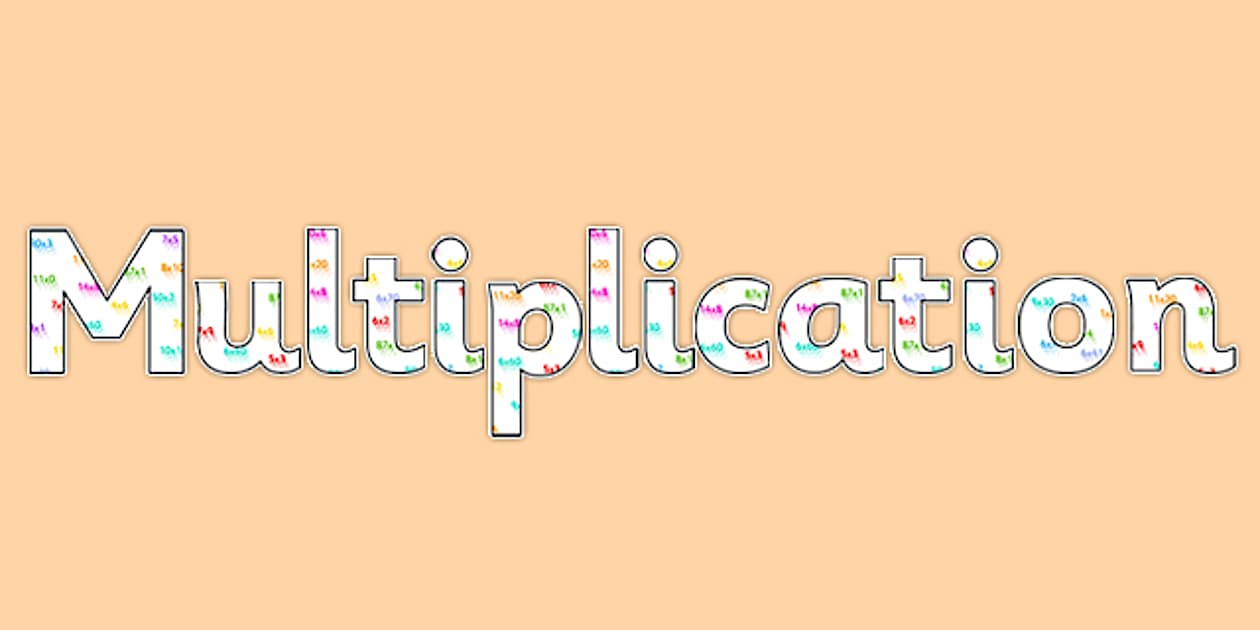 'Multiplication' Display Lettering (teacher made) - Twinkl