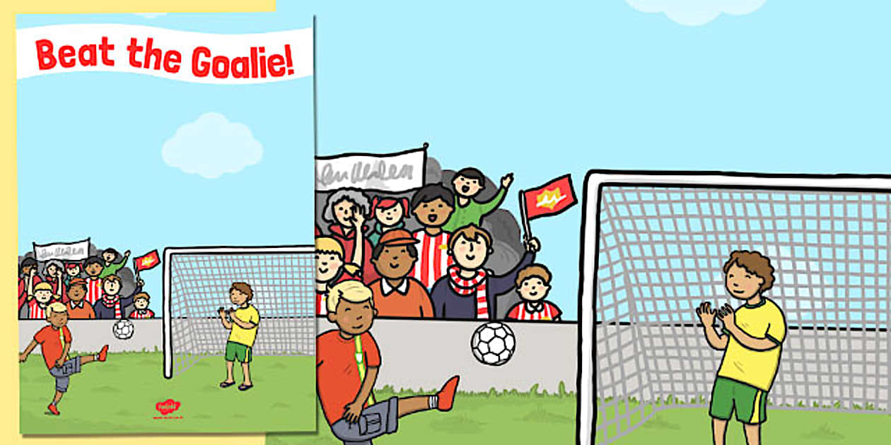 Cursive Beat the Goalie Poster (teacher made) - Twinkl