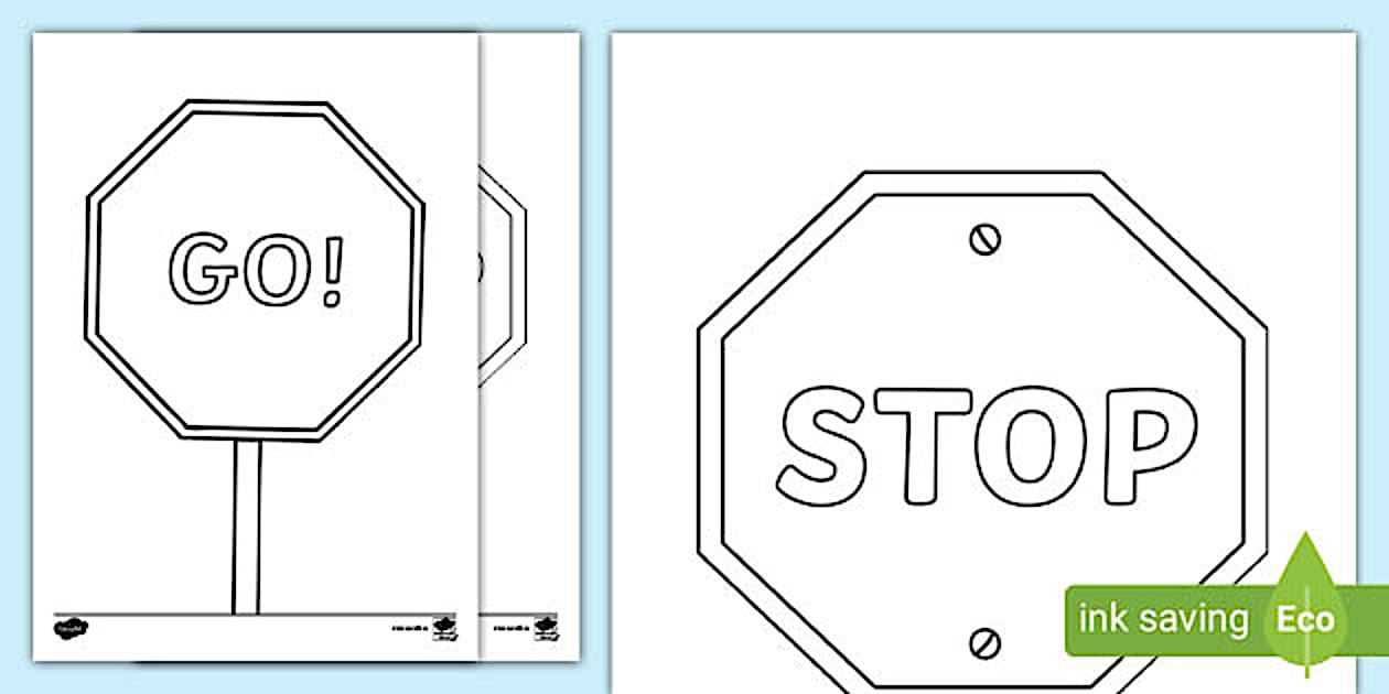 National Beep Beep Day Stop and Go Signs (teacher made)