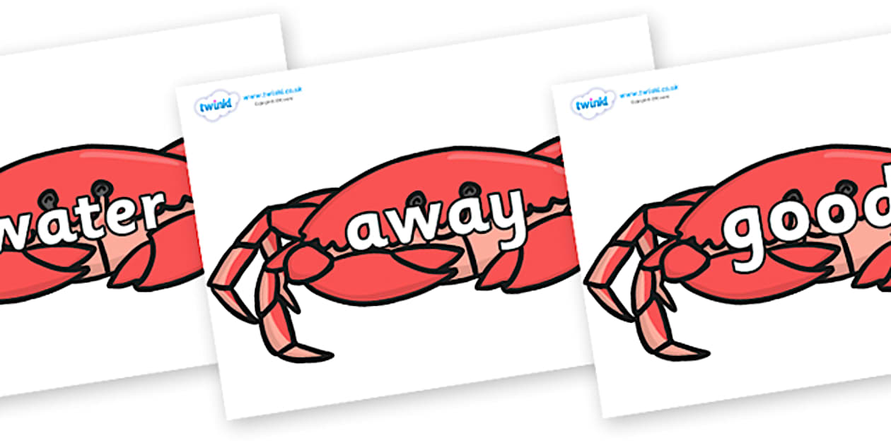 Precursive Next 200 Common Words on Crabs (teacher made)