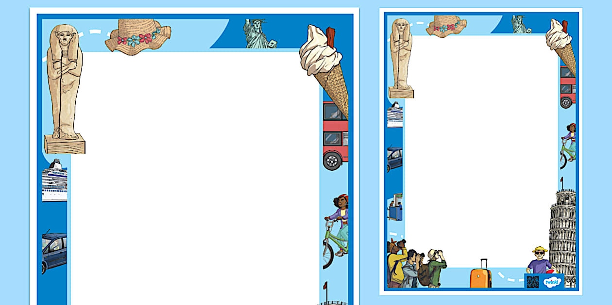 Travel-Themed Editable Poster - Twinkl