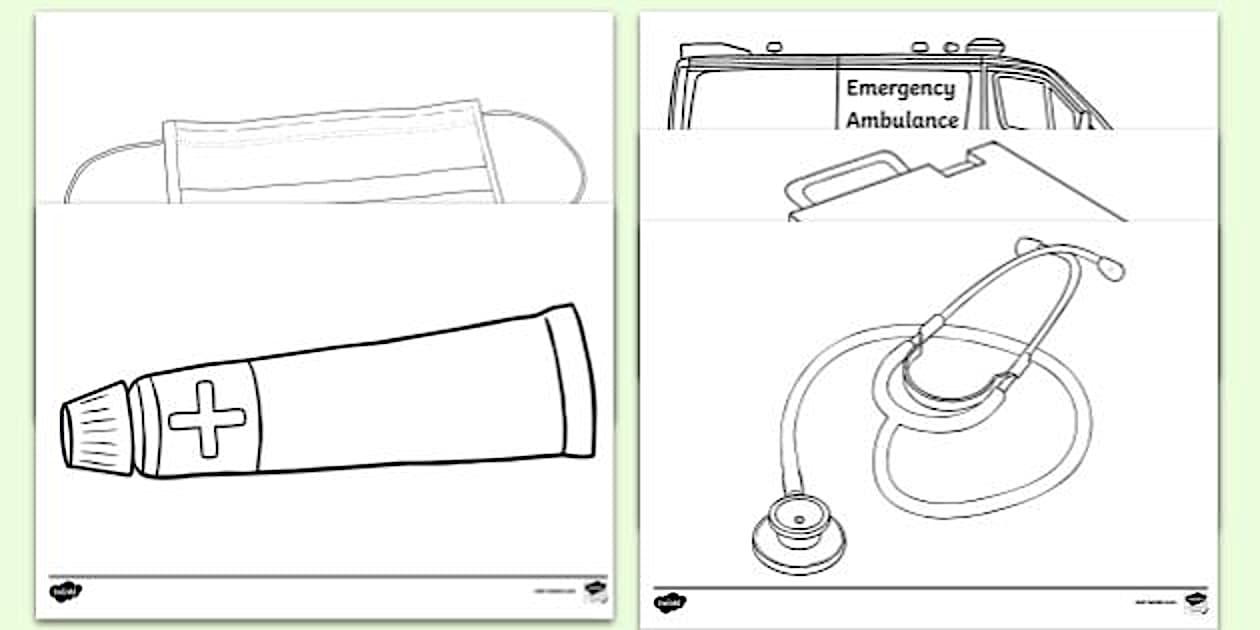 Printable Medical Colouring Page | Colouring Sheets - Twinkl