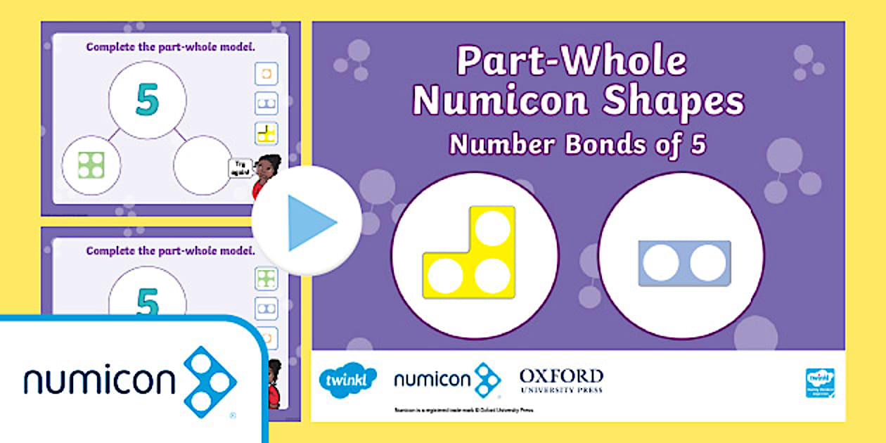 👉 Number Bonds PowerPoint | Number Bonds to Five | Numicon