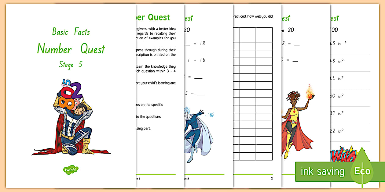 Stage 5 Number Knowledge Quest Maths Activity Booklet