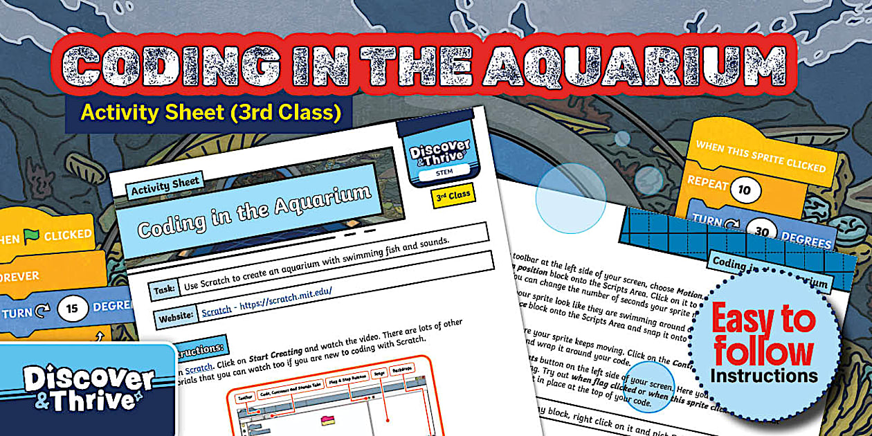 STEM Coding in the Aquarium Activity Sheet