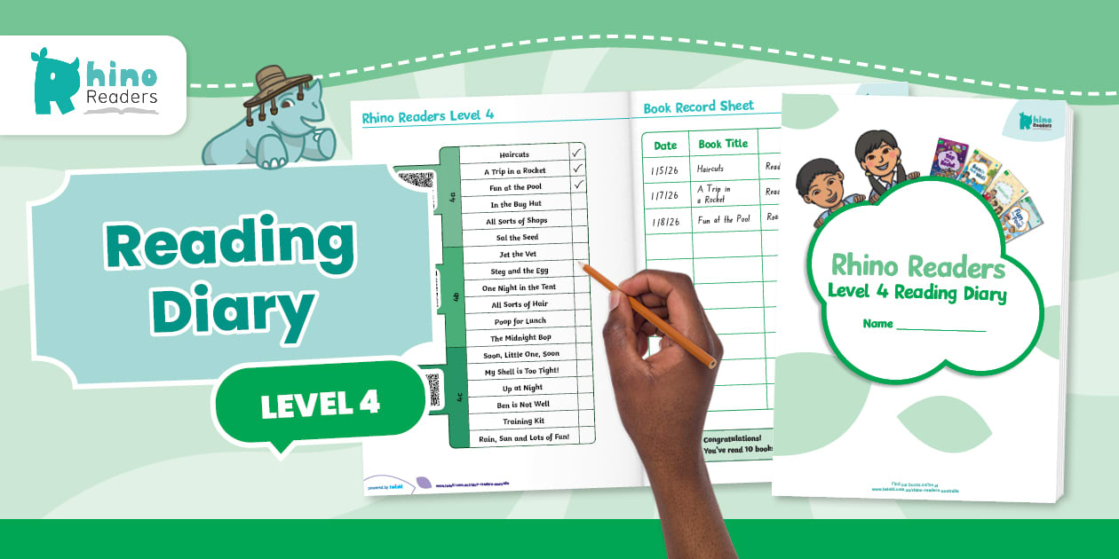 Rhino Readers Reading Diary - Level 4