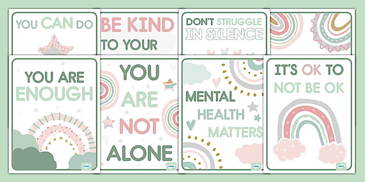 Mental Health Awareness Month Posters (teacher made)