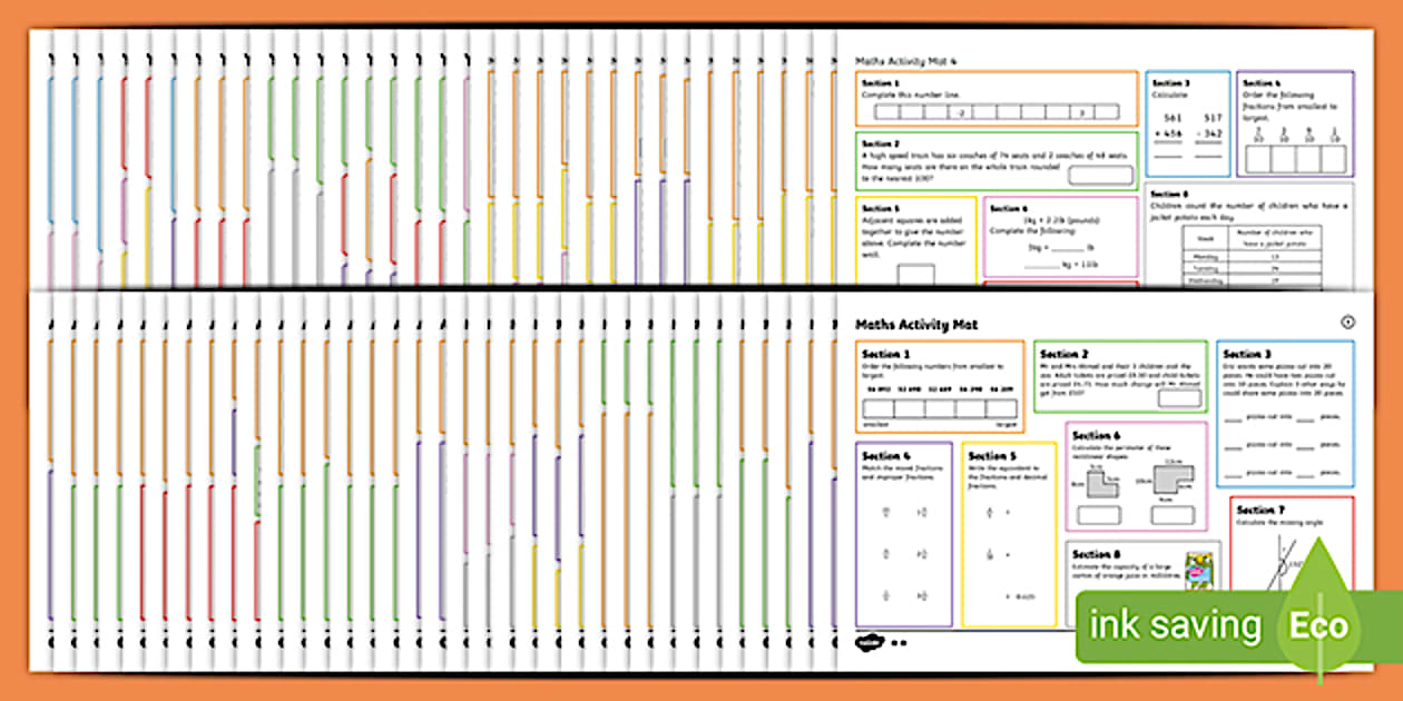 Year 5 Maths Activity Mats Bumper Planning Pack Resource Pack
