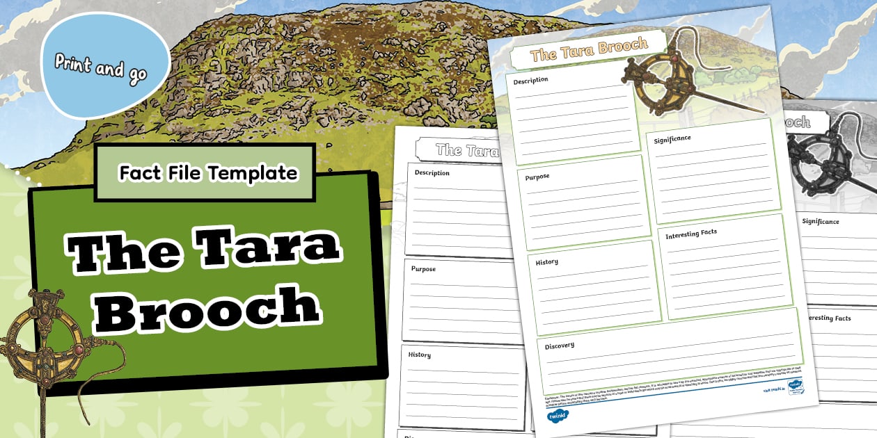 The Tara Brooch Fact File Template - Twinkl
