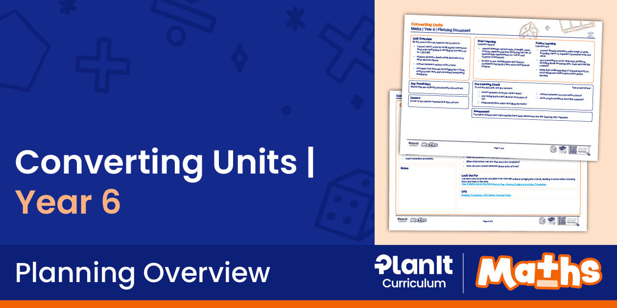👉 Year 6 Maths Units Conversion Overview