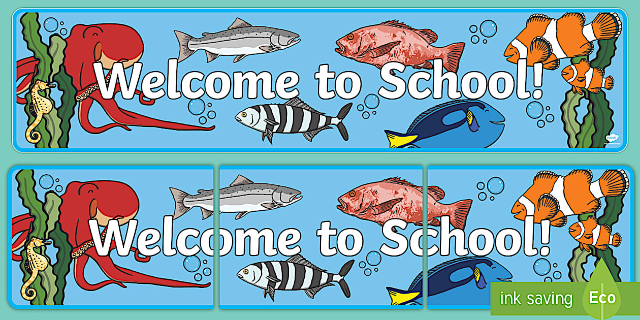 SA Welcome to School! Display Banner (professor feito)