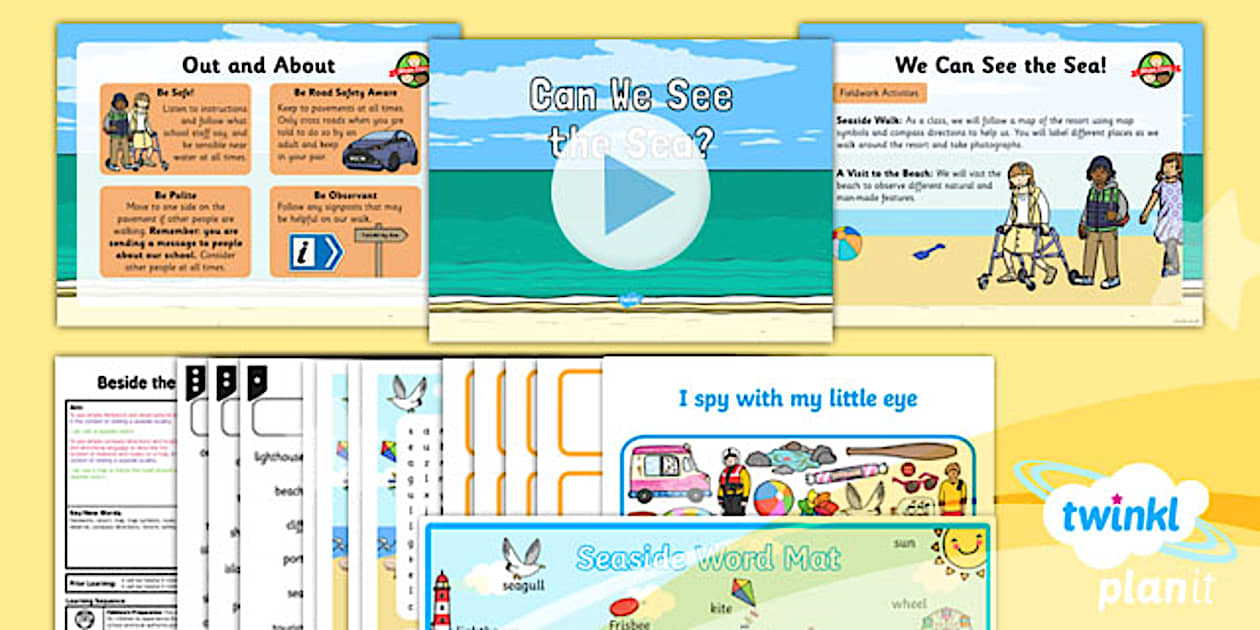 Geography: Seaside Topic KS1 - Year 2 Lesson Pack 6 - Twinkl