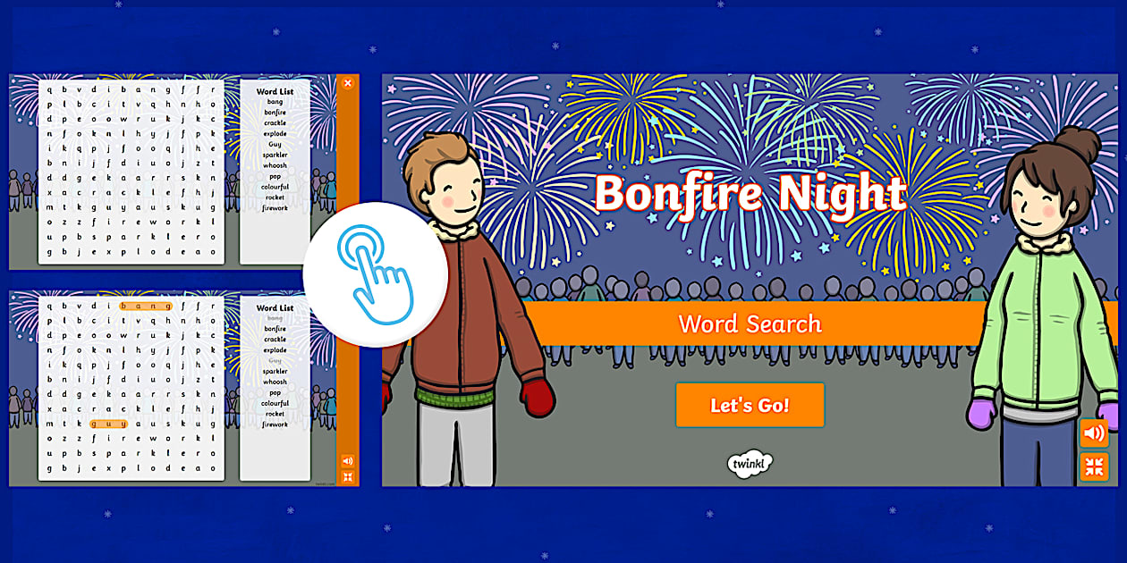 Interactive Bonfire Night Word Search | Twinkl Go! - Twinkl