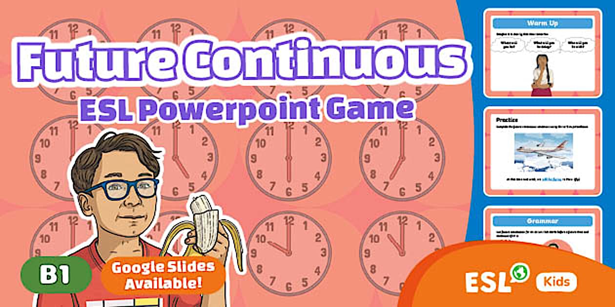 ESL Future Continuous Lesson [Kids, B1]