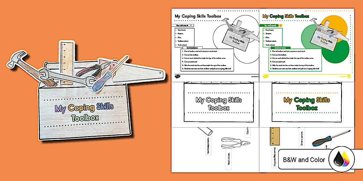 Coping Skills Toolbox SEL Activity for K-2nd Grade - Twinkl