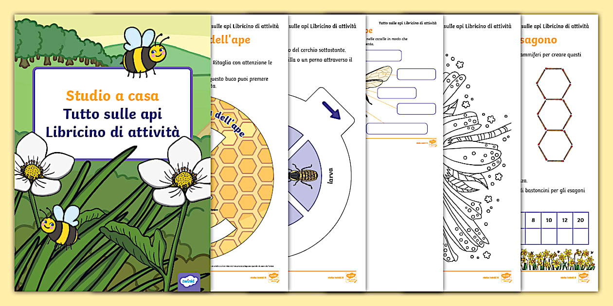 Libricino: Tutto sulle api (Teacher-Made) - Twinkl