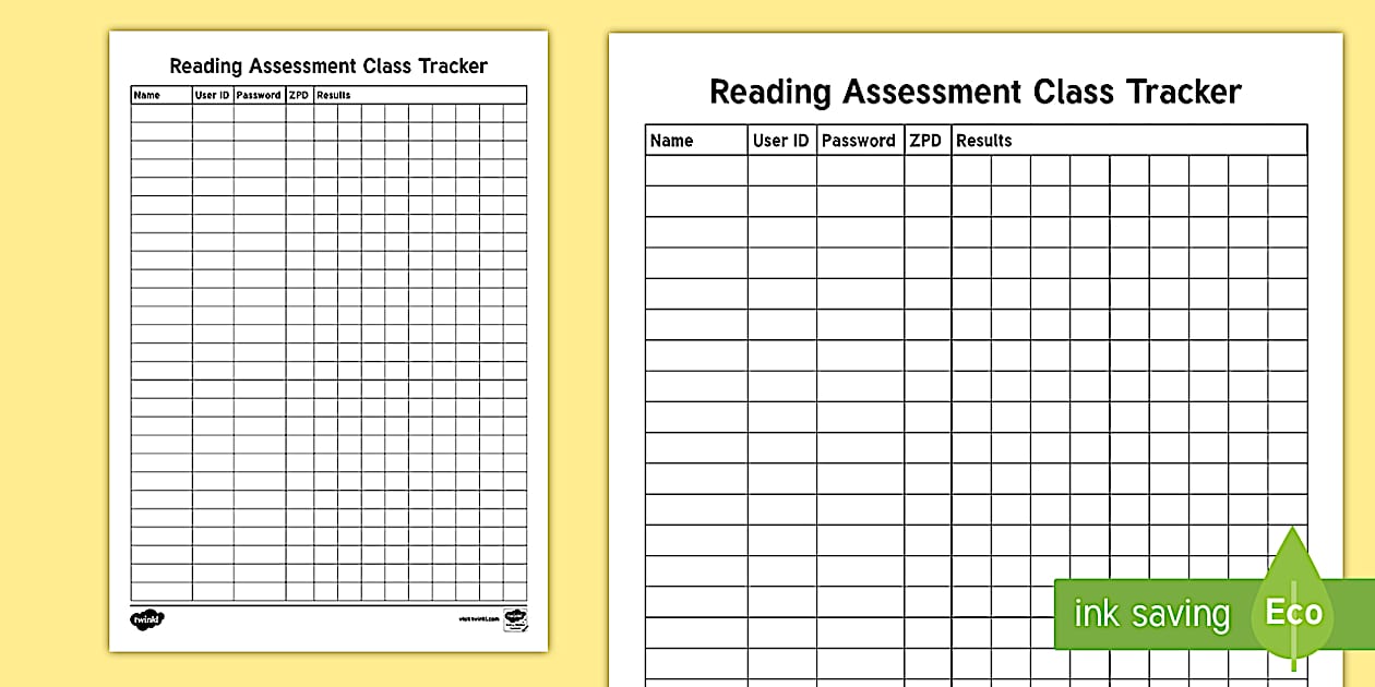Reading Quiz Assessment Tracker-Scottish (teacher made)
