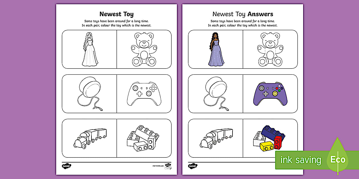 SA Newest Toy Worksheet (teacher made) - Twinkl