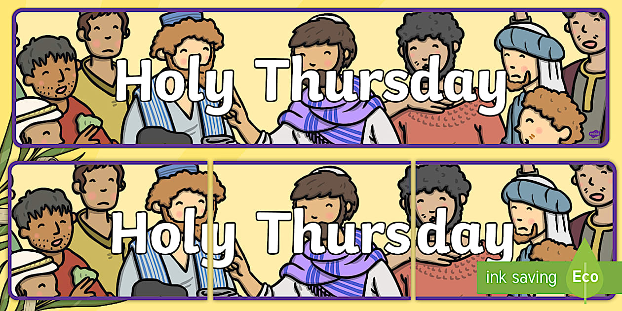 Holy Thursday Display Banner (teacher made) - Twinkl